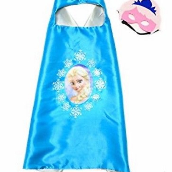Costumes | Frozen Elsa Kids Cape And Mask Set | Poshmark
